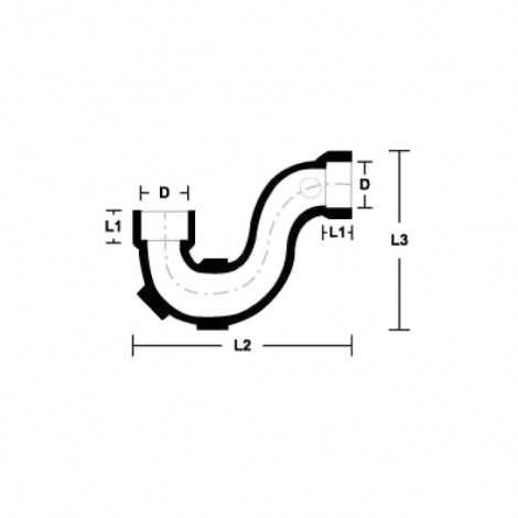 UPVC Fittings P-Trap I/O 4" (110mm)