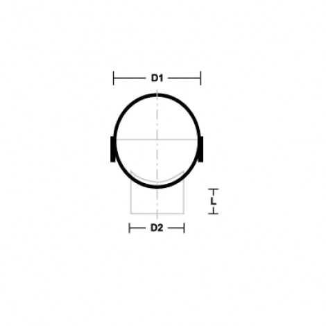 UPVC Fittings Boss Connector 3" x 2" (82mm x 50mm)